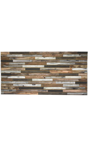 4 Foot x 8 Foot Horizontal Distressed Wood Slatwall Panel