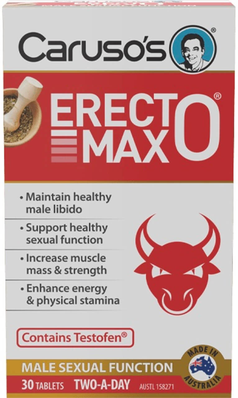 Caruso’s Natural Health ErectoMax 30 Tabs - Free Shipping