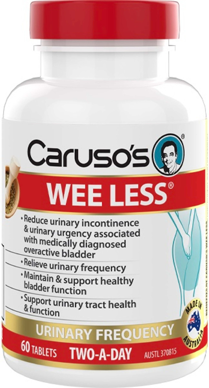 Caruso’s Natural Health Wee Less 60 Tabs - Free Shipping