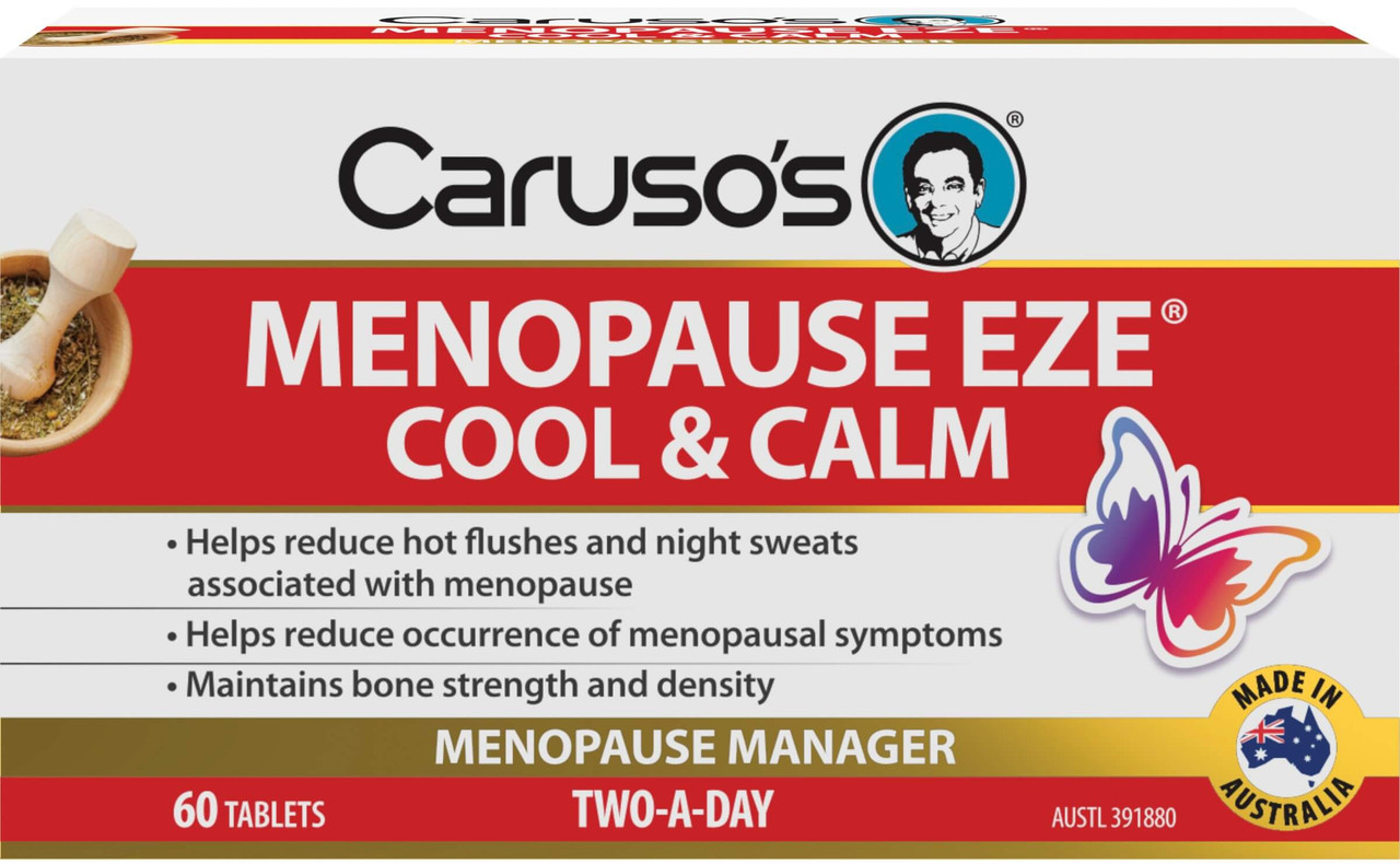 Caruso’s Menopause EZE Cool & Calm 60 Tabs - Free Shipping