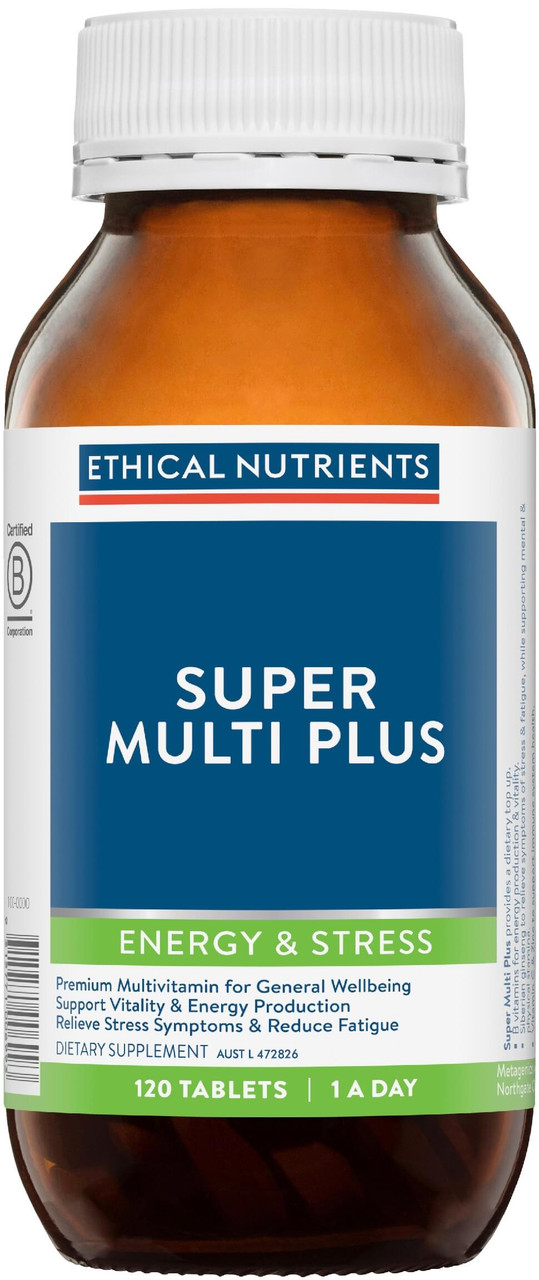 Ethical Nutrients Super Multi Plus 120 Tabs - Free Shipping