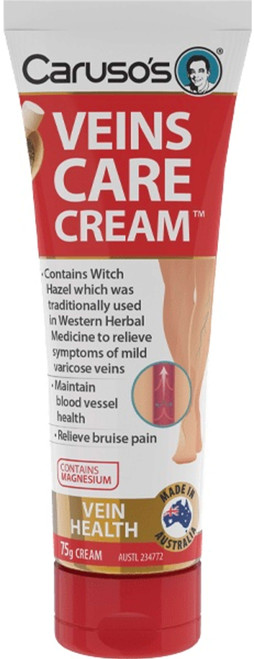 Caruso’s Natural Health Veins Care Cream 75g - Free Shipping
