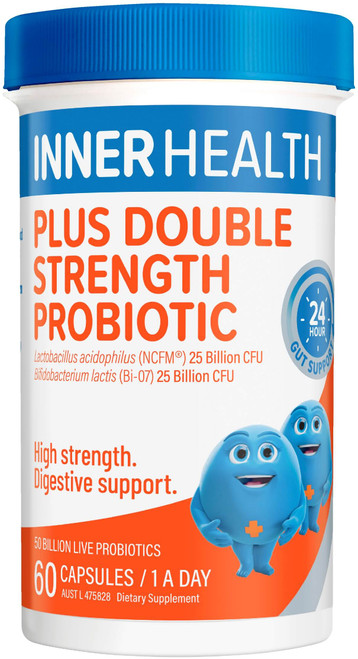 Inner Health Plus Double Strength Probiotic 60 Caps - Free Shipping