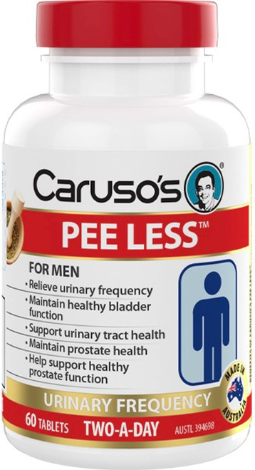 Caruso’s Natural Health Pee Less 60 Tabs - Free Shipping