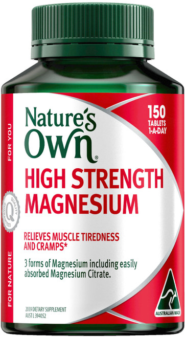 Nature's Own High Strength Magnesium 150 Tabs - Free Shipping
