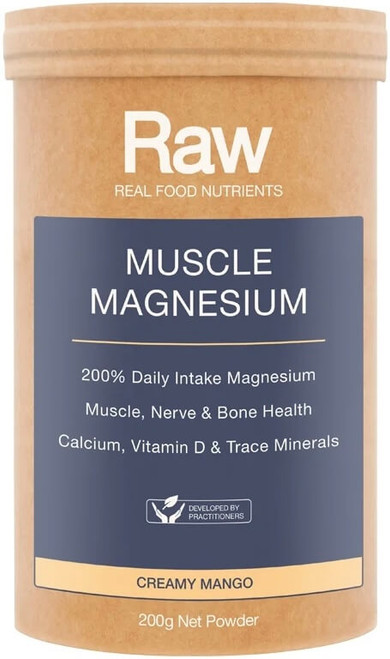 Raw by Amazonia Muscle Magnesium 200g - Free Shipping