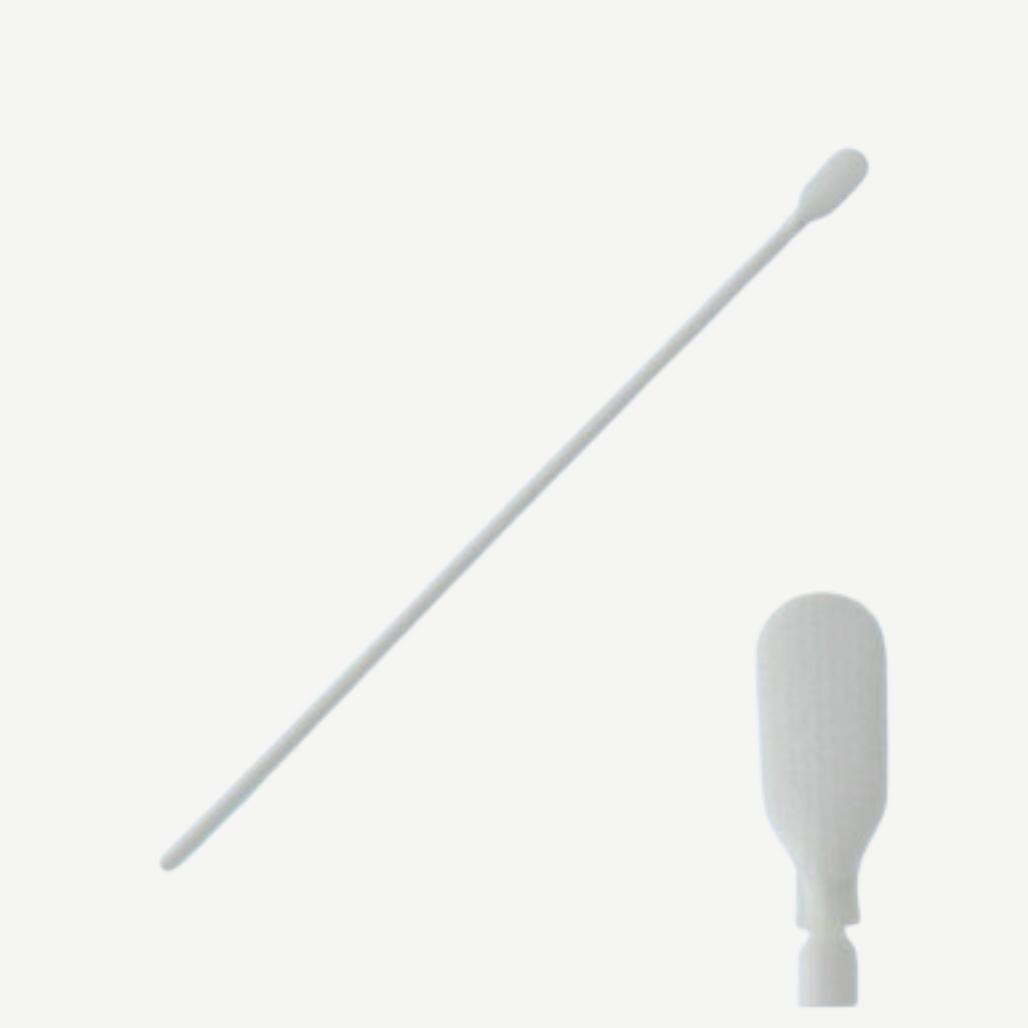 Tekniswab Elongated Tip Knitted Polyester Swab, 6 in., Polypropylene ...
