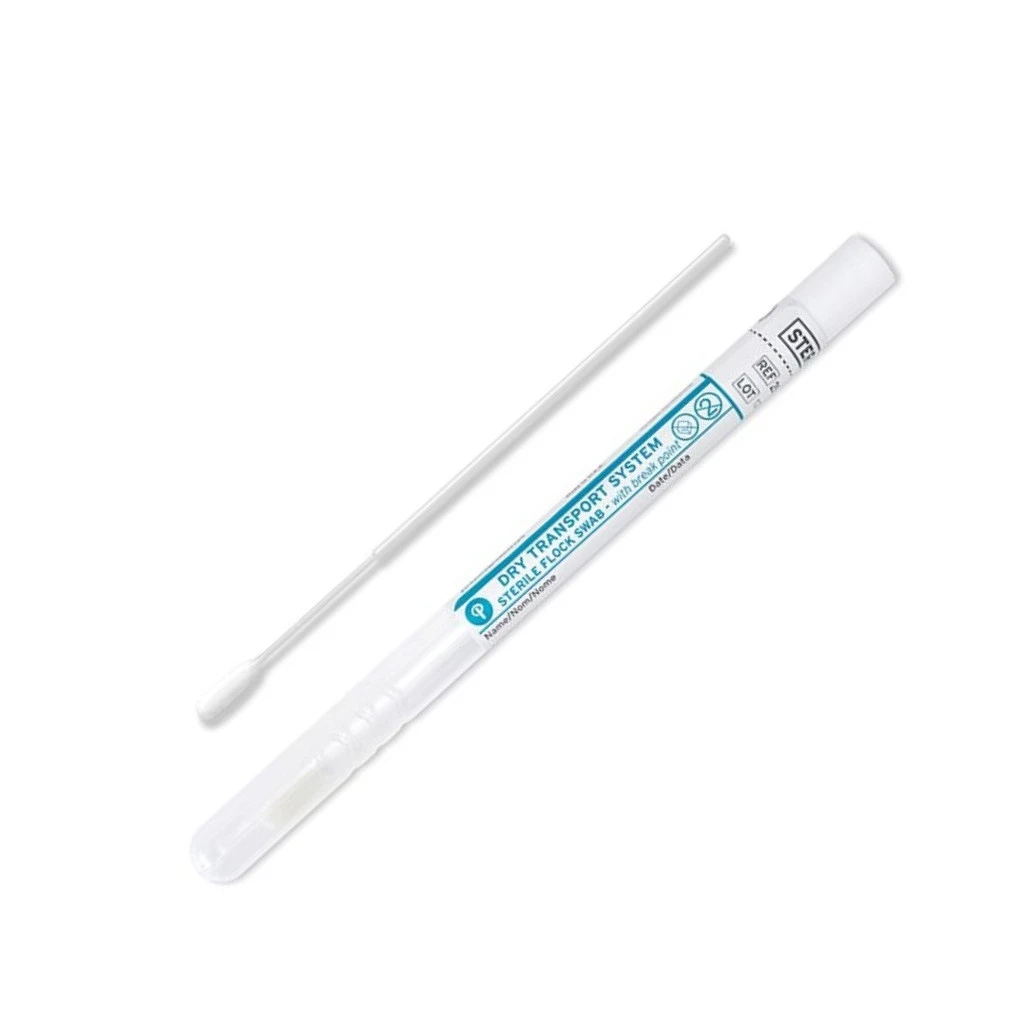 Sterile HydraFlock Swab with Transport Tube, Elongated Tip - AllSwabs