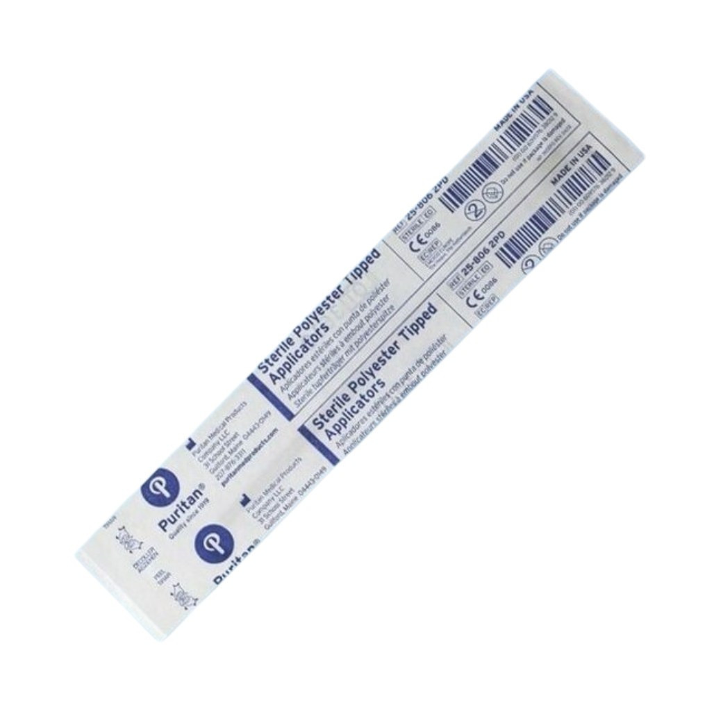 Puritan Sterile Double Polyester Swabs, Regular Tip, 6 in., Polystyrene ...