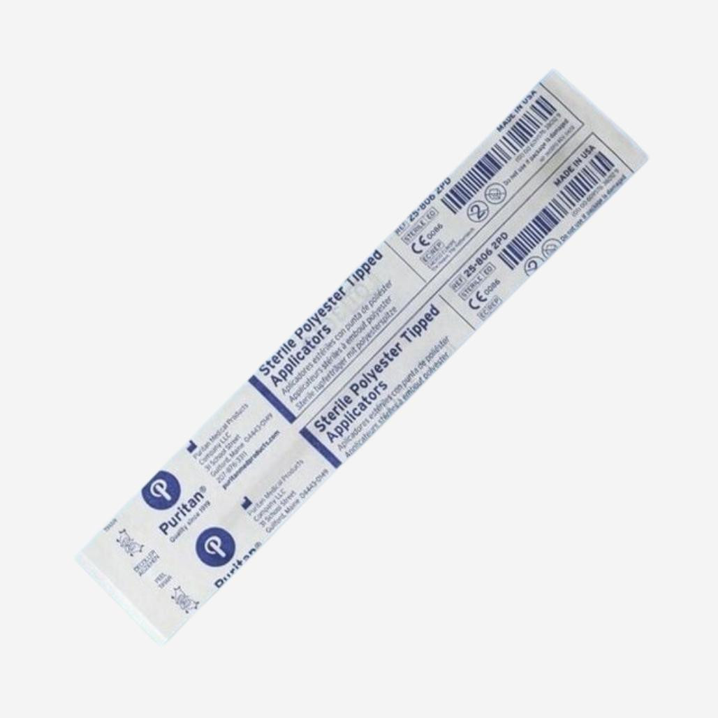 Puritan Sterile Double Polyester Swabs, Regular Tip, 6 in., Polystyrene ...