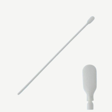 Tekniswab Elongated Tip Knitted Polyester Swab, 6 in., Polypropylene ...