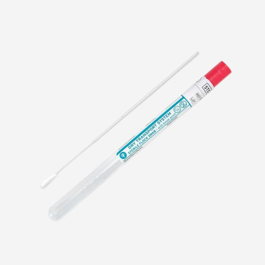 Sterile HydraFlock Flocked Swab with Transport Tube, Regular Tip - AllSwabs