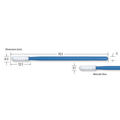 Tekniswab 3" Small Tip Microfiber Cleanroom Swab