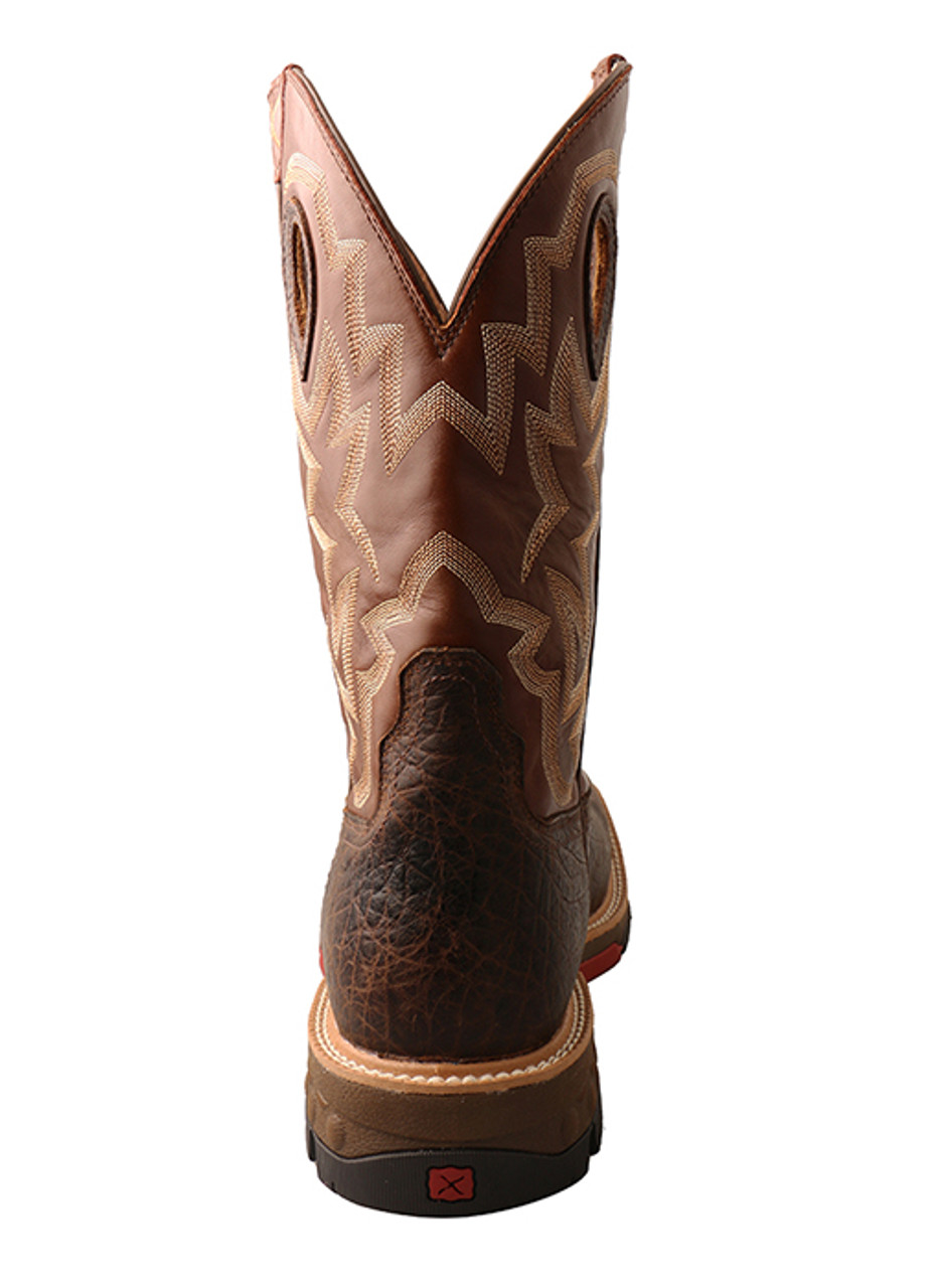 Twisted X Mens 12″ Alloy Toe Western Work Boot With Cellstretch® Mxbaw02