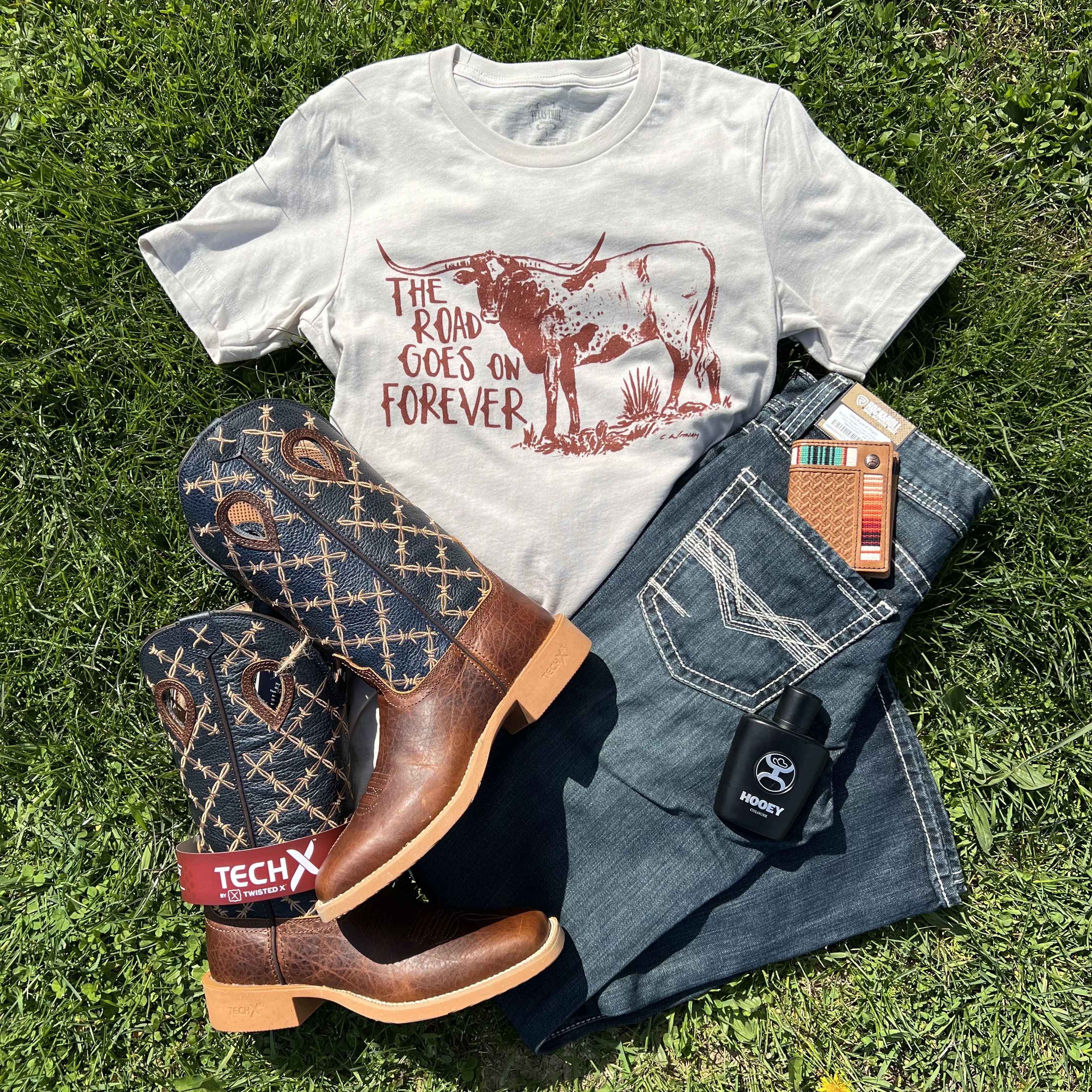 Men's Longhorn Graphic Tee Outfit Of The Day - May 8, 2024 - Stockyard ...