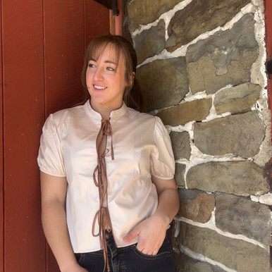 2 Fly Co Calhoun Bow Blouse 2FLY-CBB - Stockyard Style