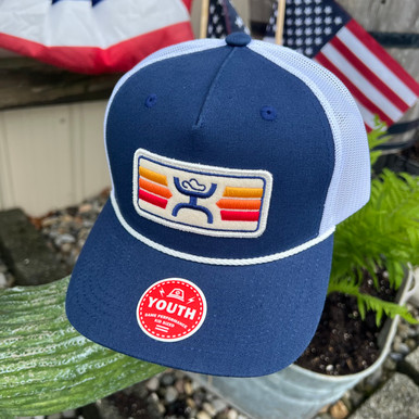 Youth Hooey "Sunset" Navy and Cream Patch Hat 2239T-NVCR-Y - Stockyard ...