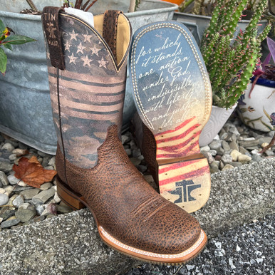 Tin Haul Men's Pledge of Allegiance Boots - Stockyard Style