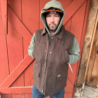 Outback Men’s Trading Co. Brown Cattleman Vest - Stockyard Style