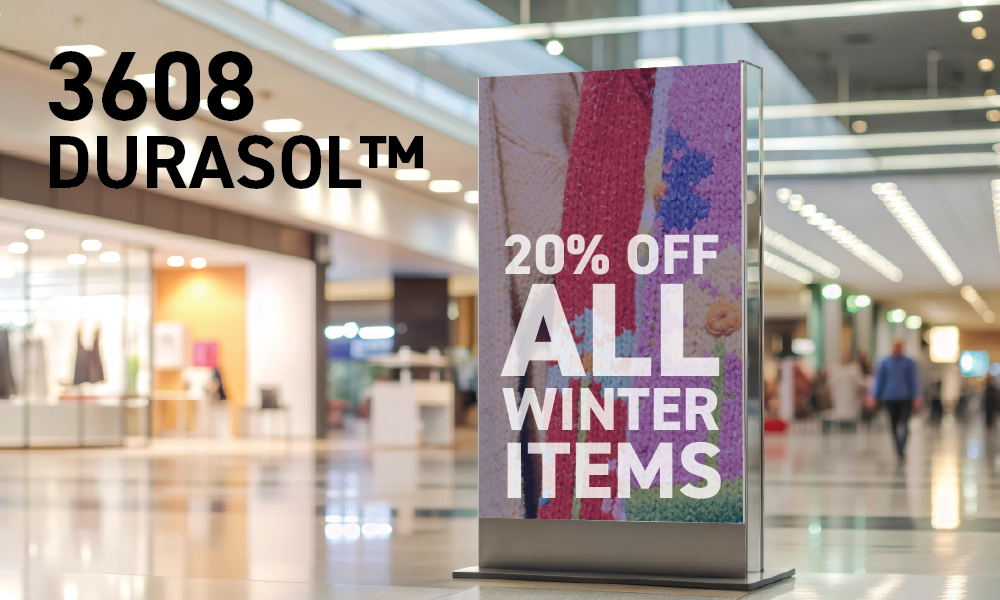 Sihl DuraSOL 3608 - 12 Mil Satin Display Film
