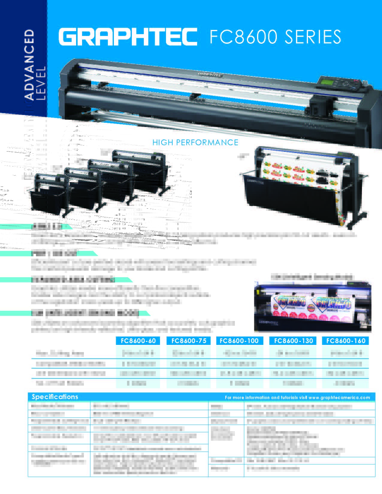 Refurbished Graphtec FC8000-160 64" Cutter