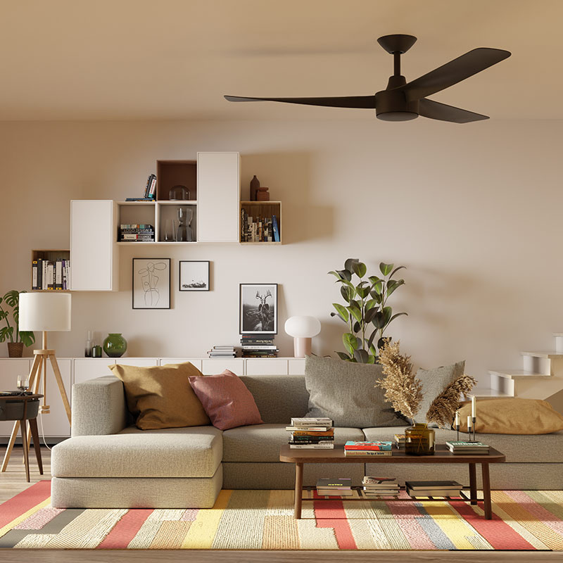 Calibo Turaco DC Motor 142cm Black & Remote Ceiling Fan - Galaxy ...