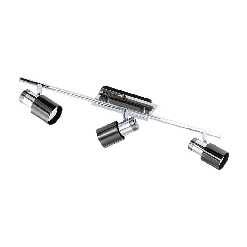 Eglo Davida 1lt GU10 LED Spotlight White & Chrome - Galaxy Lighting & Fans
