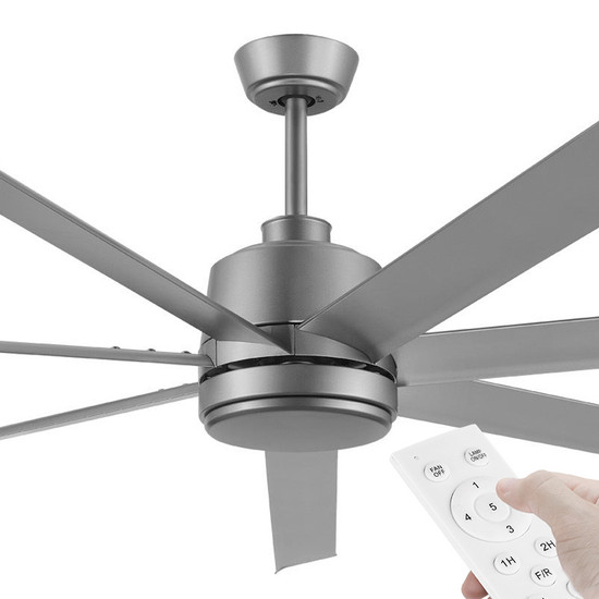 Eglo Tourbillion DC Motor 203cm Titanium & Remote Ceiling Fan - Galaxy ...