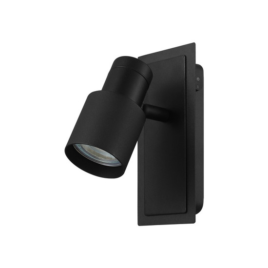 Eglo Davida2 1lt GU10 LED Spotlight Matt Black - Galaxy Lighting & Fans