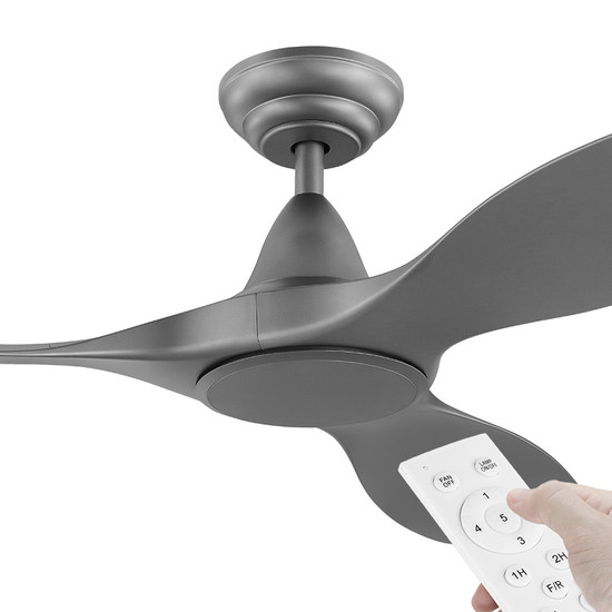 Eglo Noosa DC Motor 132cm Titanium & Remote Ceiling Fan - Galaxy ...