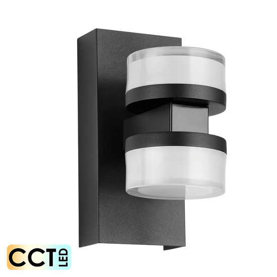 Eglo Romendo2 2 X 5w CCT LED Wall Light Black - Galaxy Lighting & Fans