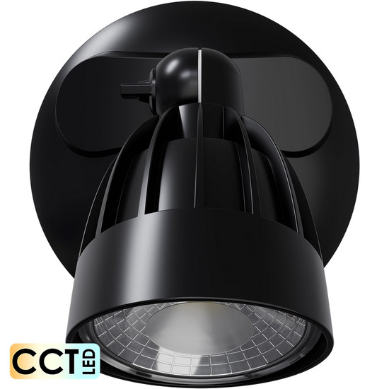 Calibo Nighthawk 1 X 15w CCT LED Black Exterior Spotlight & Sensor ...