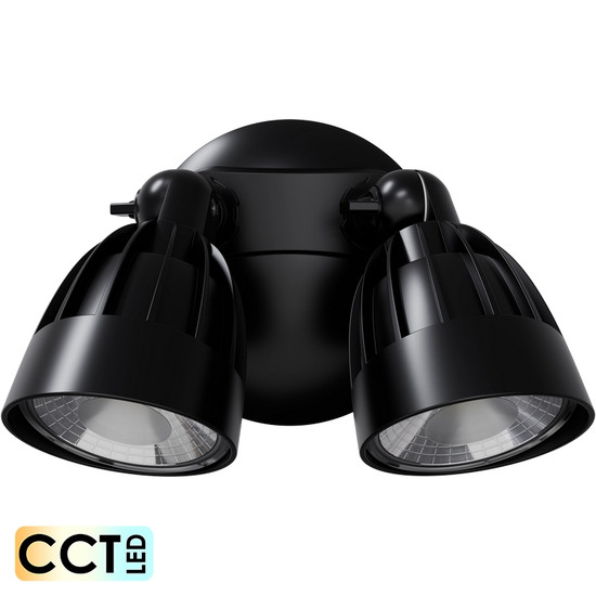 Calibo Nighthawk 2 X 15w CCT LED Black Exterior Spotlight - Galaxy ...