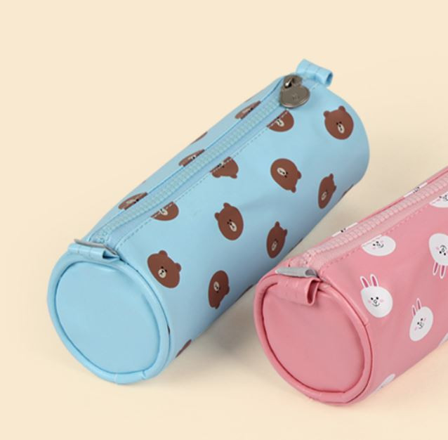 Long Pencil Case(Brown) - AHZOA
