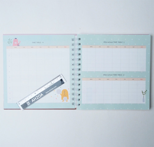 Monster School Study Planner for 1 Year Package - AHZOA