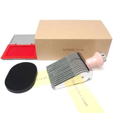 Alphabet Rolling Stamp Package Set Including Ink Pad and Cleaner(Steady ...