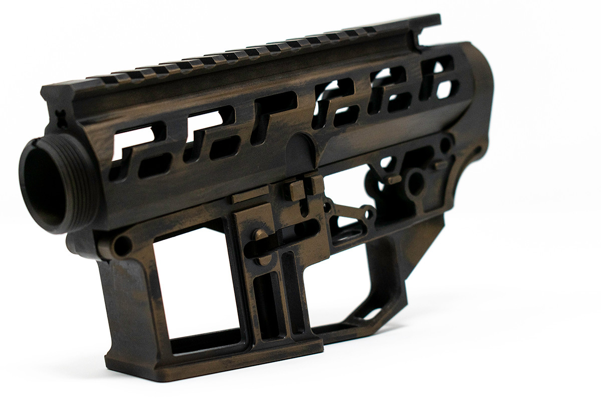 SR-15 Skeletonized Receiver Set Battleworn [BURNT BRONZE] - IronFist ...