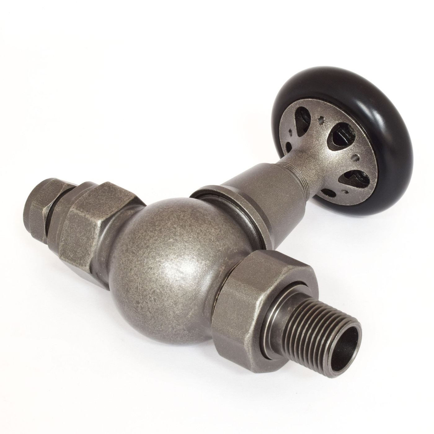 Alfriston Traditional TRV Straight Pewter Thermostatic Radiator Valves ...