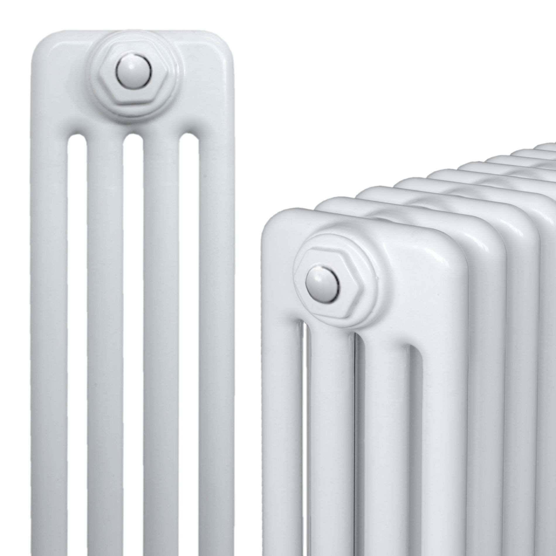 MHS Multisec 4 Column Horizontal Radiator H500mm x W1956mm White ...