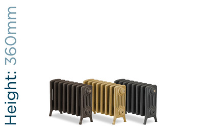 Georgian 4 Column Cast Iron Radiator H360mm x W330mm