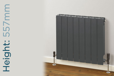 Trade Essentials Aluminium Double Panel Volcanic Radiator H557mm X W1140mm