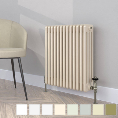 Classic Cream 4 Column Radiator H600mm x W622mm