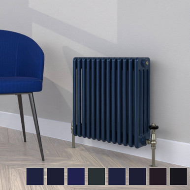 Classic Navy 4 Column Radiator H500mm x W622mm