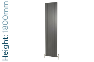Apollo Malpensa Flat Aluminium Designer Anthracite Single Vertical ...