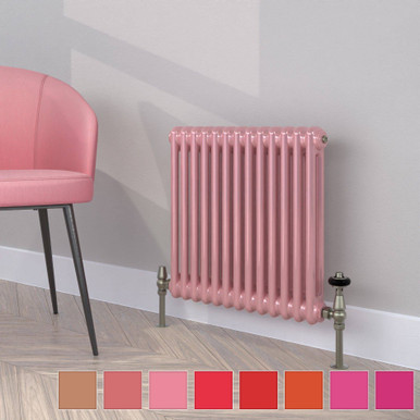 Classic Pink 2 Column Radiator H500mm x W622mm