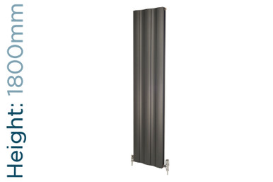 Apollo Malpensa Wave Aluminium Designer Anthracite Double Vertical ...