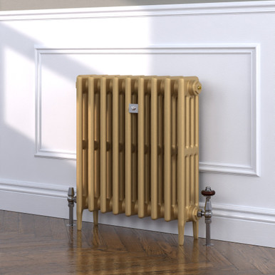 Richmond Gold 4 Column Victorian Cast Iron Radiator H660mm x W776mm