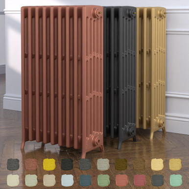 Georgian 6 Column Electric Cast Iron Radiator H960mm x W694mm