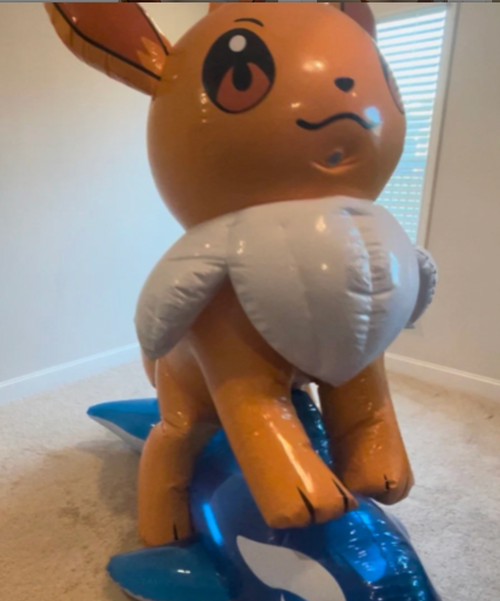 Made To Order Inflatable Pvc Eevee Bondage Suit