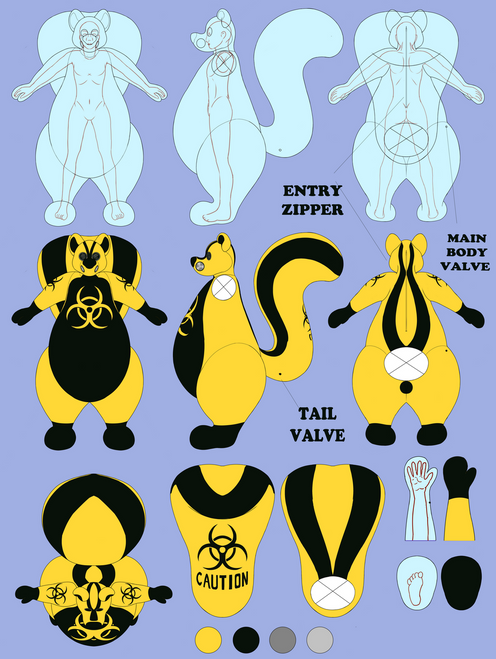 Made to Order- Inflatable OLAF Skunk Suit